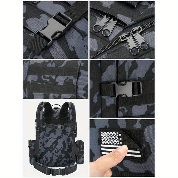 60L Military Tactical Backpack for Men - Large 3 Day Assault Pack ...